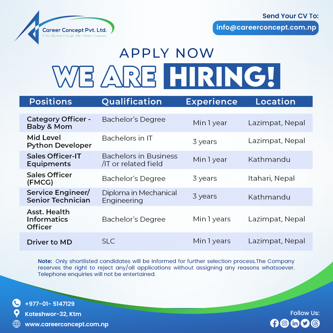 Jobs in Nepal | Find Jobs: Job Vacancies in Nepal